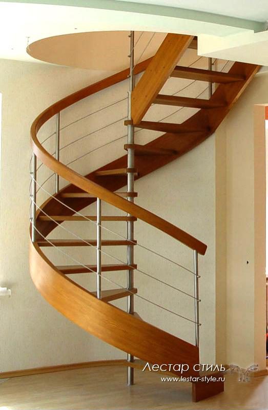 Винтовые лестницы на второй этаж заказать в Москве и области